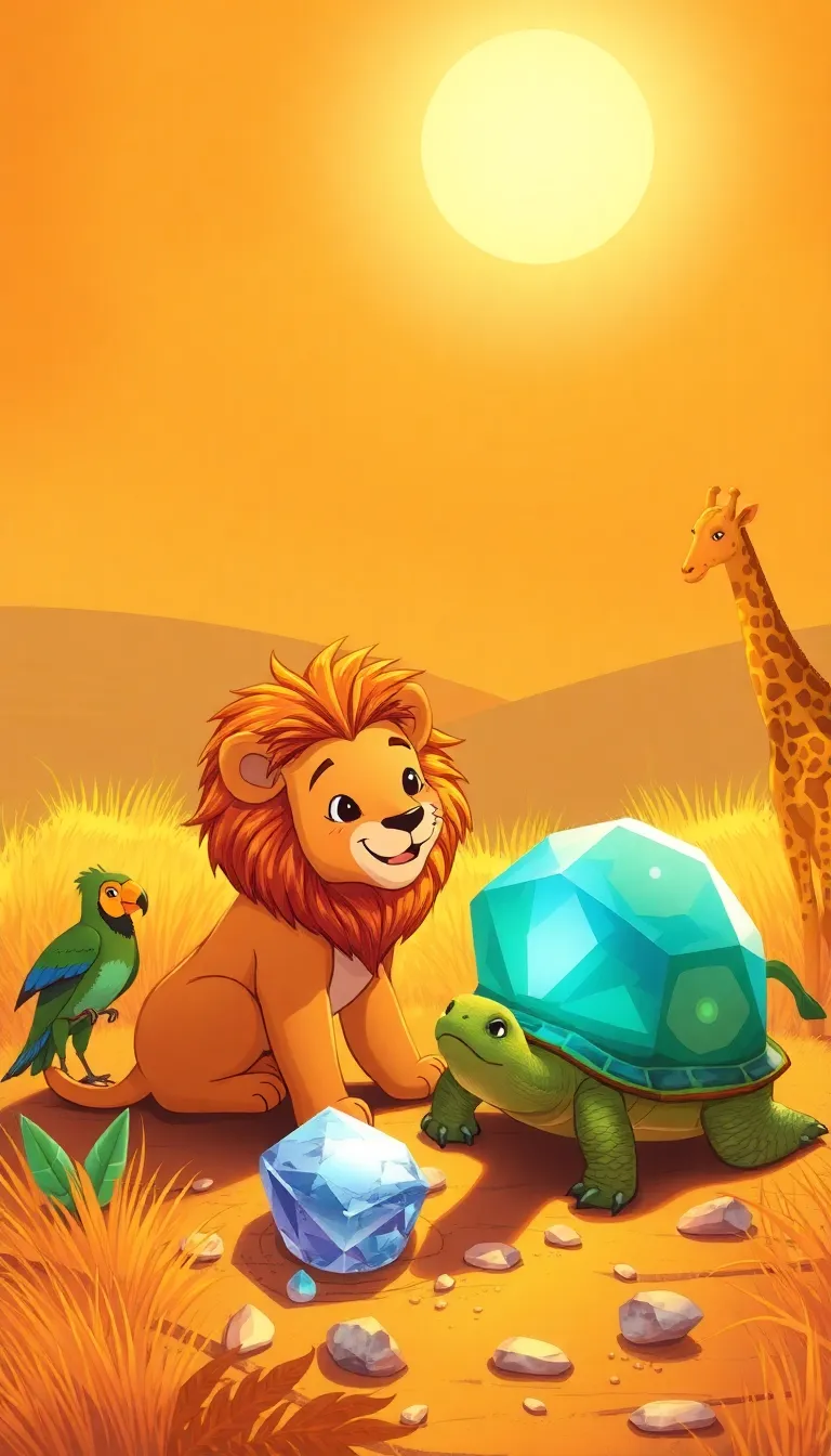 Leo le Lion et les Cristaux Brillants - Un Poème pour chaque instant