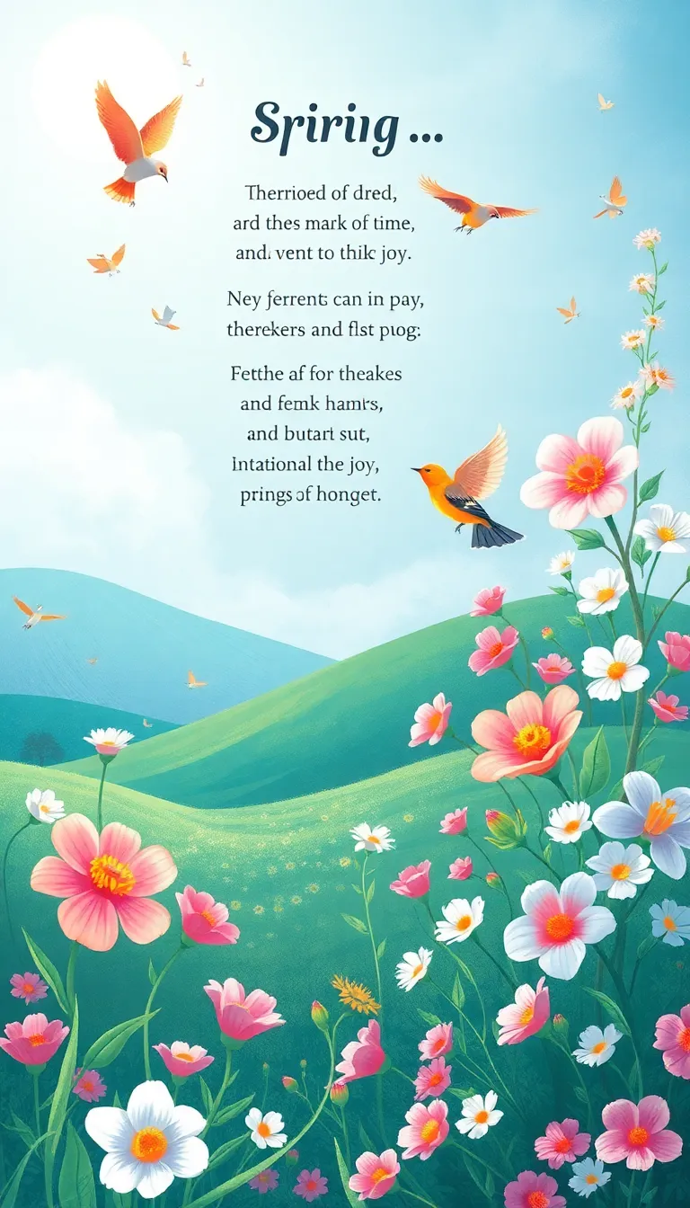 Poème sur le printemps : La renaissance de la nature - Un Poème pour ...