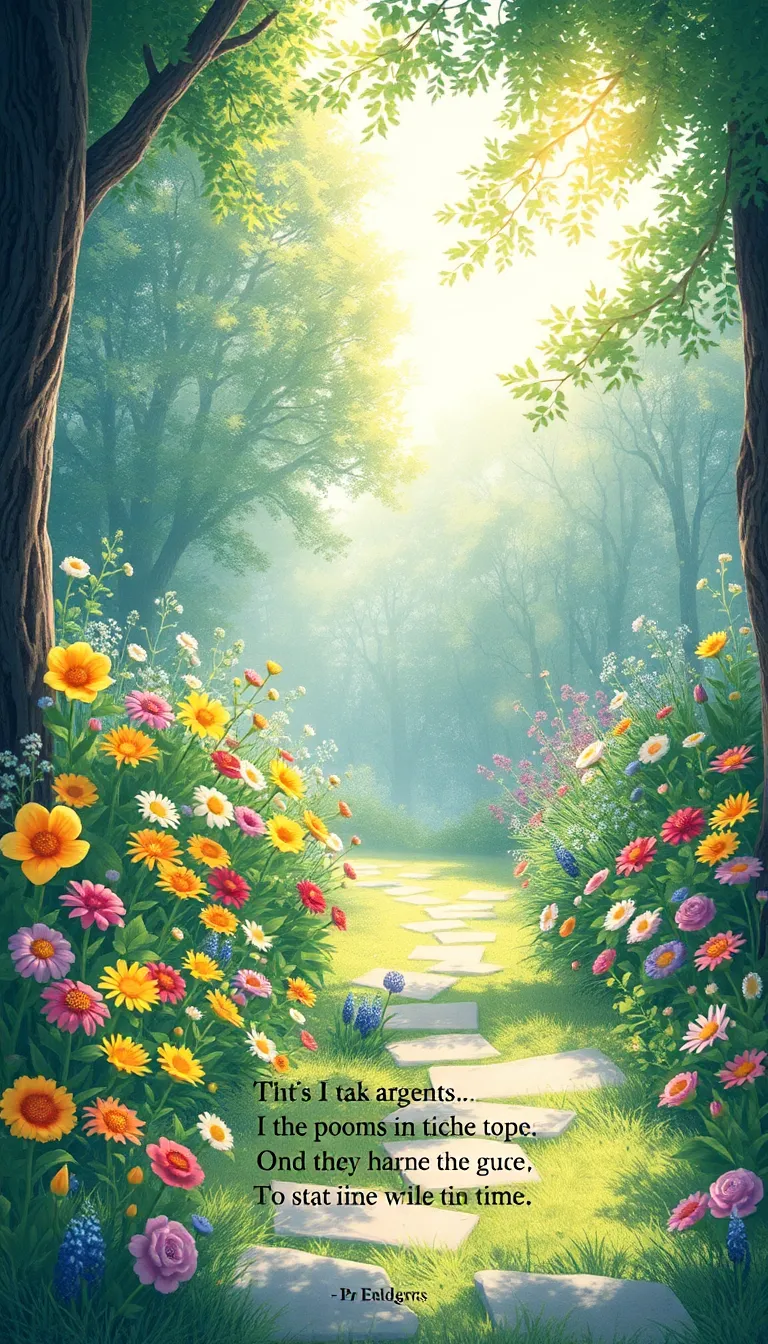 Sérénité d'un jardin fleuri : Poème sur la Nature - Un Poème pour ...