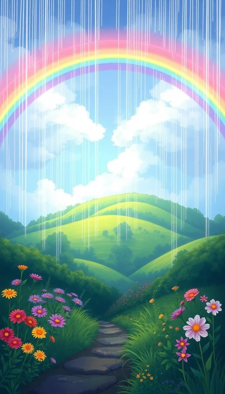 Voici l'arc-en-ciel : Une ode aux couleurs après la pluie - Un Poème ...