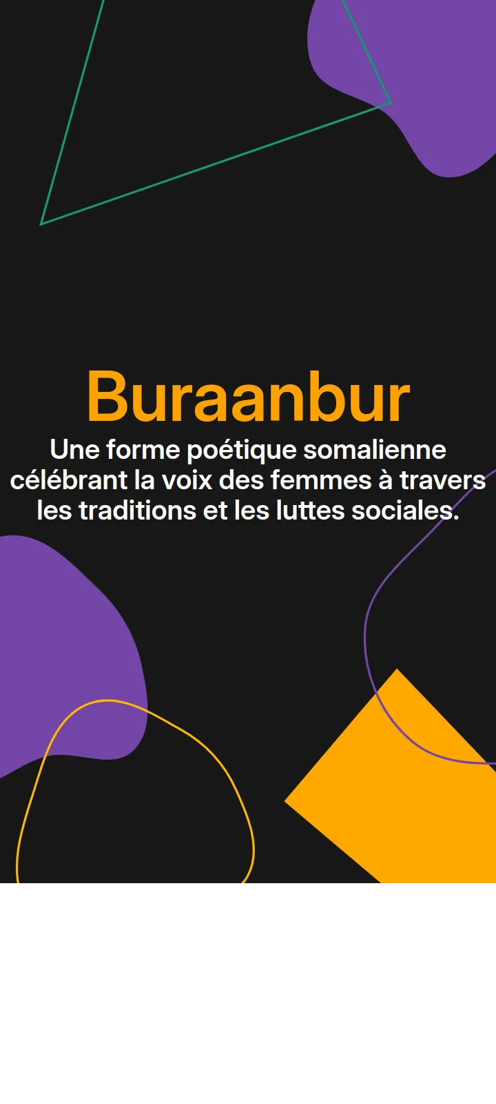 Buraanbur - Un Poème pour chaque instant