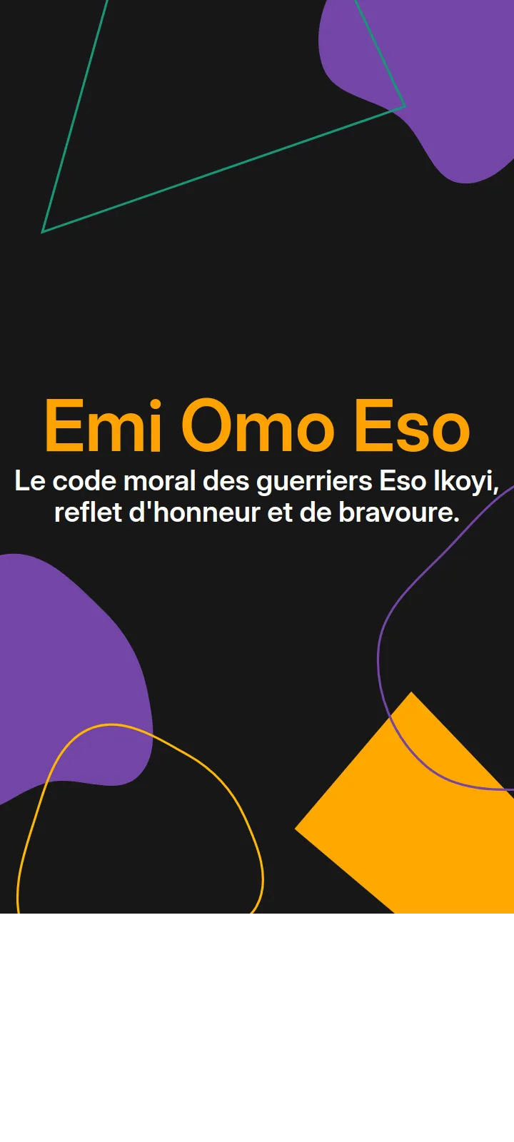 Emi Omo Eso - Un Poème pour chaque instant