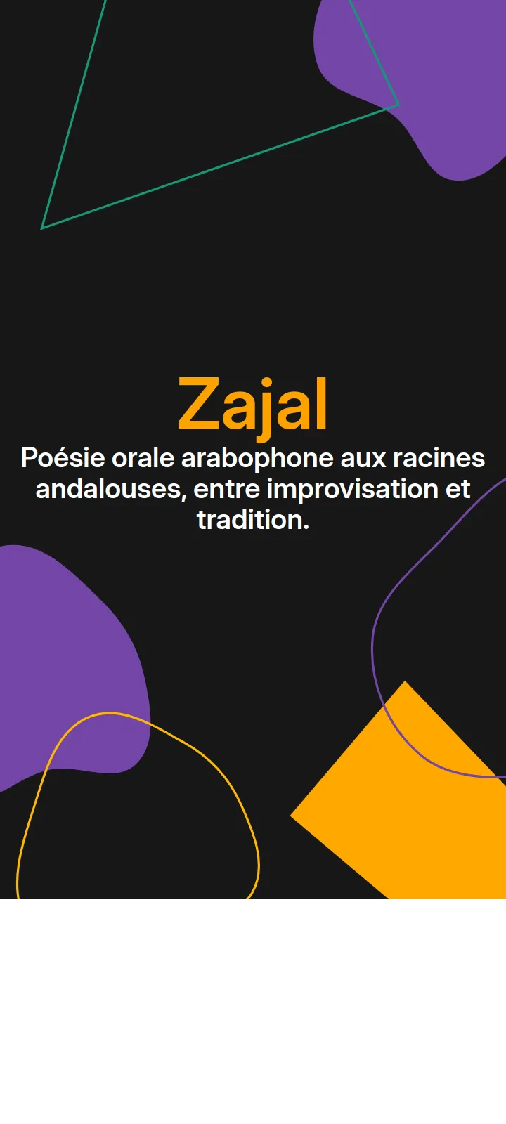 Zajal - Un Poème pour chaque instant