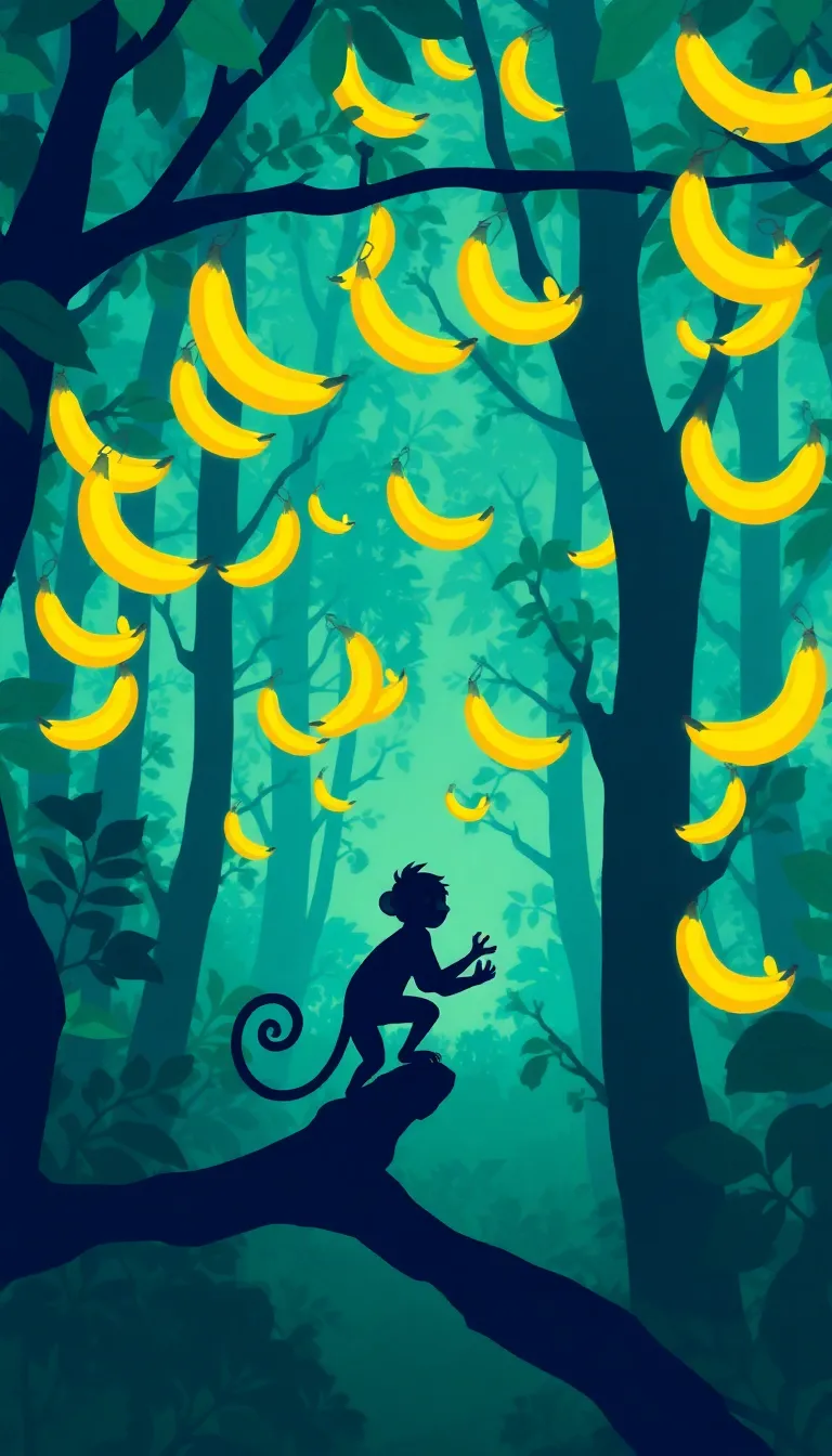 Le Singe Malicieux et les Bananes Volantes - Un Poème pour chaque instant